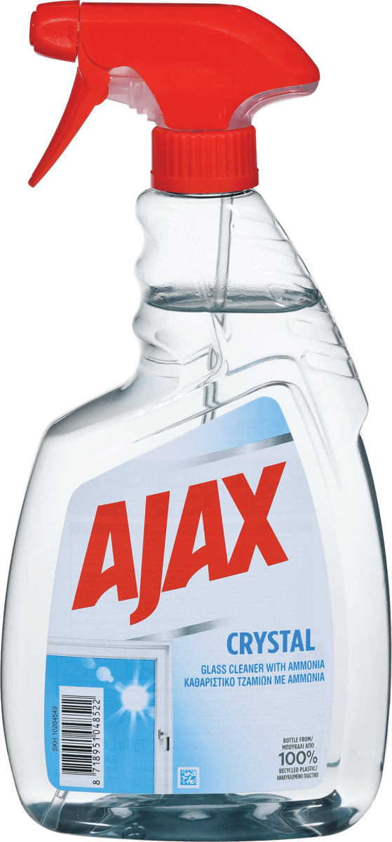 AJAX Sredstvo za čišćenje stakla u spreju Crystal Clean, 750 ml | dm.hr