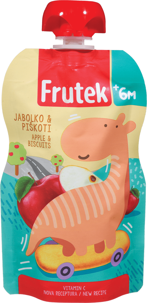 Frutek Voćna kašica- jabuka sa dodatkom keksa, od 6. meseca, 100 g | dm.rs