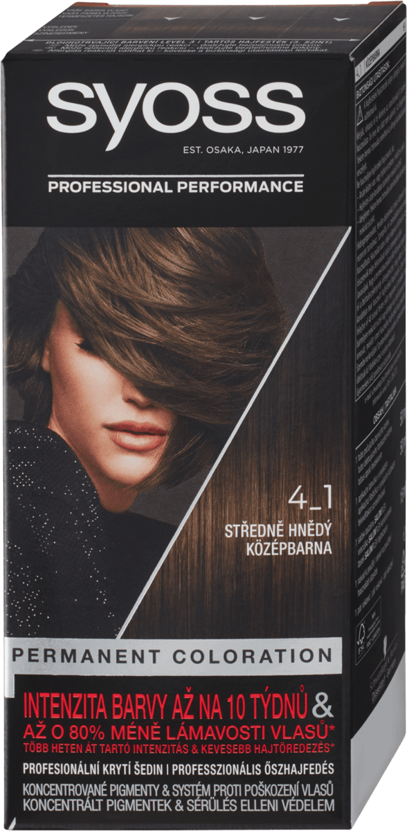 Syoss Color Vopsea permanentă şaten mediu 4-1, 1 buc | dm.ro