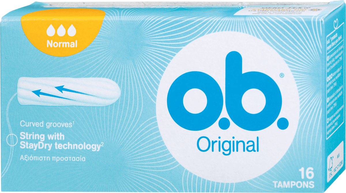 o.b. Original normal tamponi, 16 kom. | dm-drogeriemarkt.ba