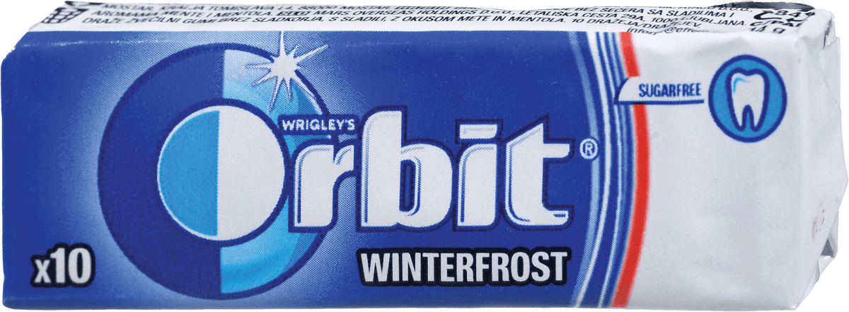 Orbit Žvakaća guma Winterfrost, 10 kom | dm.rs