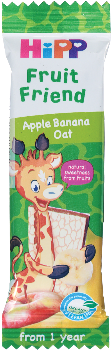 HIPP Sadna rezina Fruit Friend banana, jabolko in oves, 23 g | dm.si