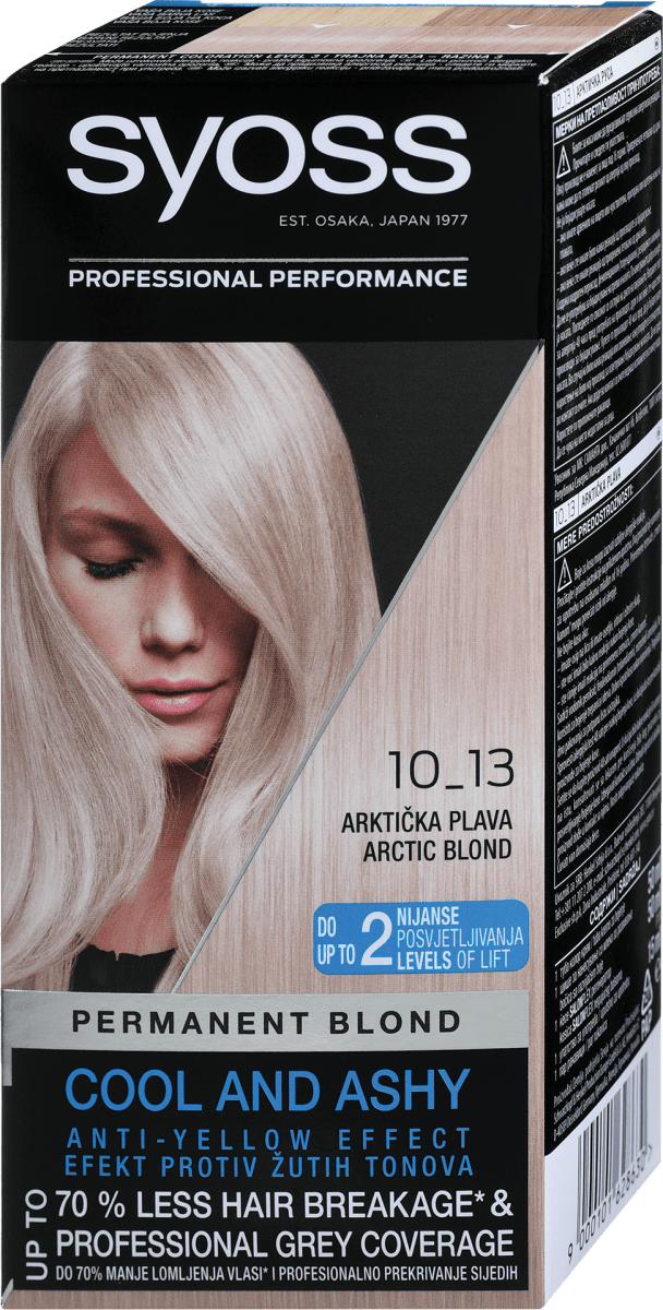 syoss Permanent Blond barva za lase 10-13 Arktična Blond, 1 kos | dm.si