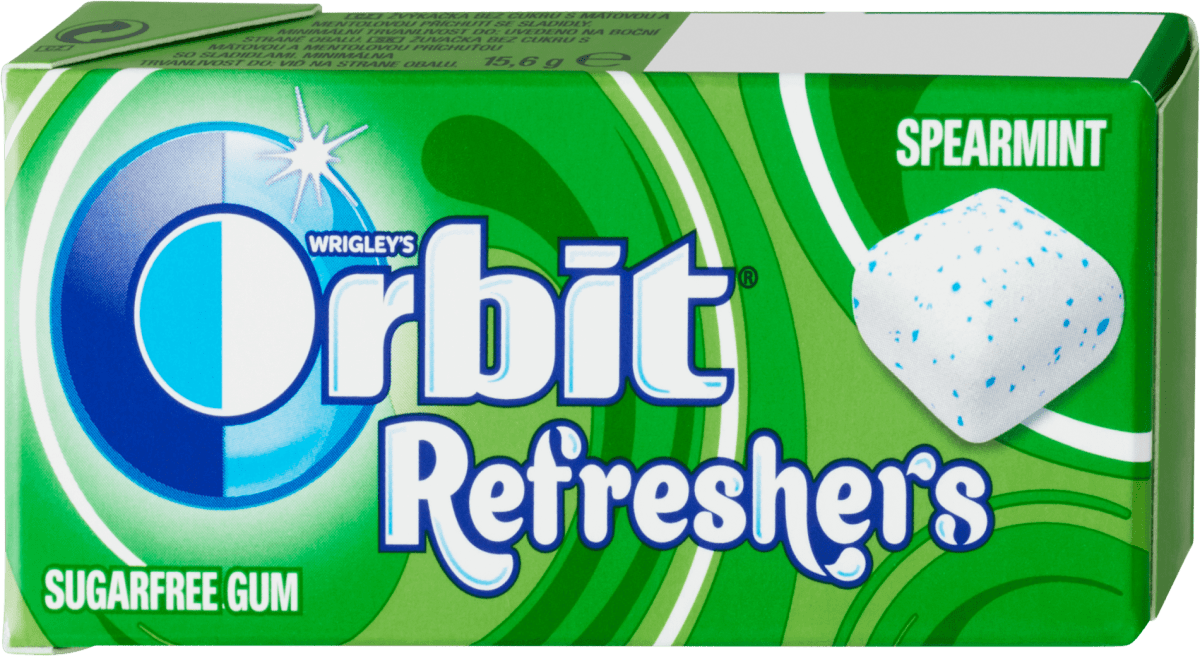 Orbit Orbit Refreshers žvakaće gume Spearmint, 16 g | dm.hr