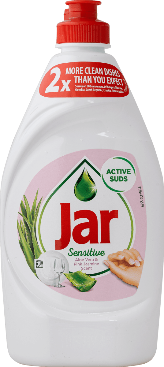 Jar Detergent za ročno pomivanje posode Sensitive Aloe Vera & Pink ...