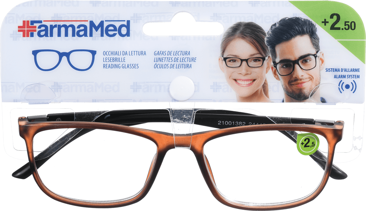 FarmaMed Bralna očala, dioptrija: +2,50, 1 kos | dm.si