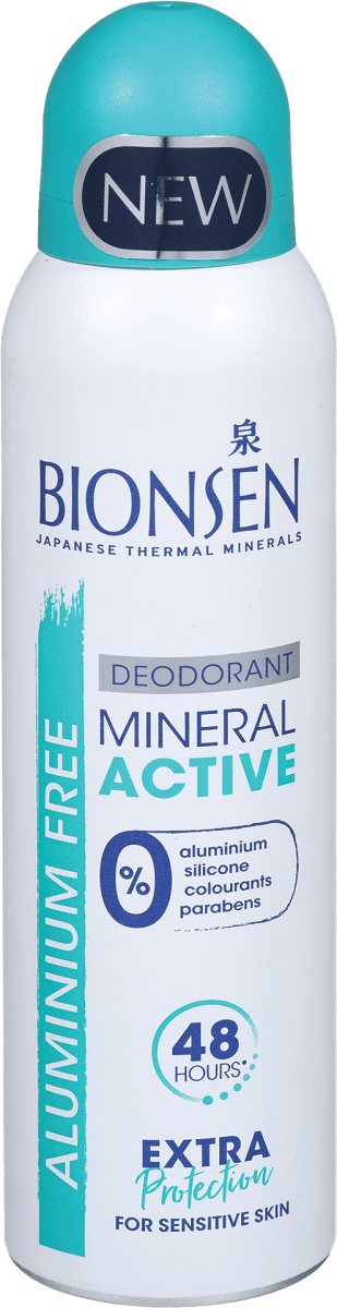 Bionsen Deodorant spray minerale active, 150 ml | dm.ro
