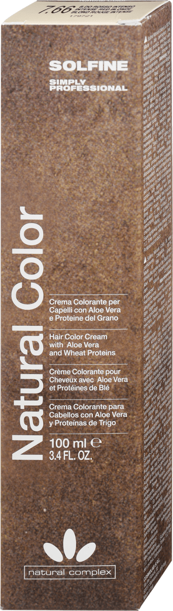 SOLFINE Barva za lase Natural Color, 7.66 Intenzivna rdeča-blond, 1 kos ...