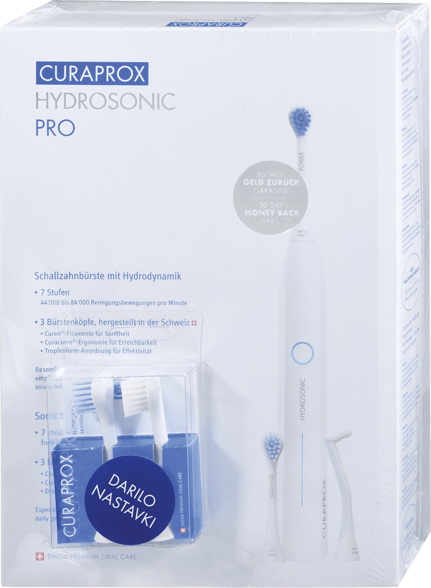 CURAPROX Sonična zobna ščetka Hydrosonic PRO + DARILO: 2 nastavka ...