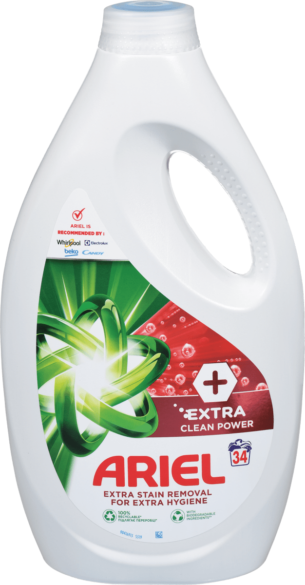 ARIEL Univerzalni tekoči detergent Extra Clean Power, 34 pranj ...