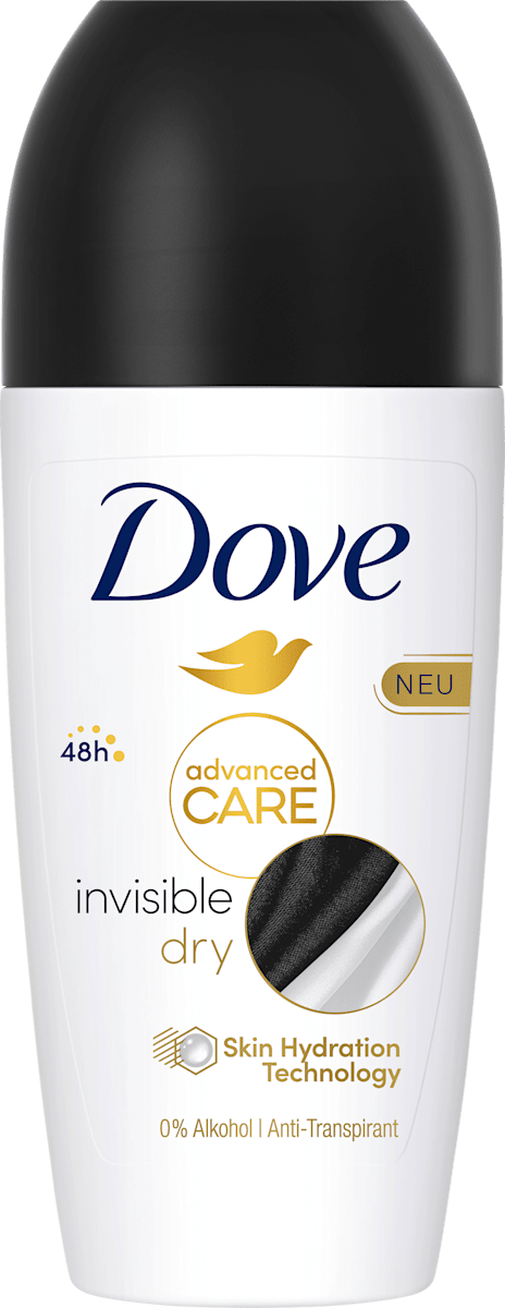 Dove Antitranspirant Deo Roll-On Advanced Care Invisible Dry, 50 ml | dm.at