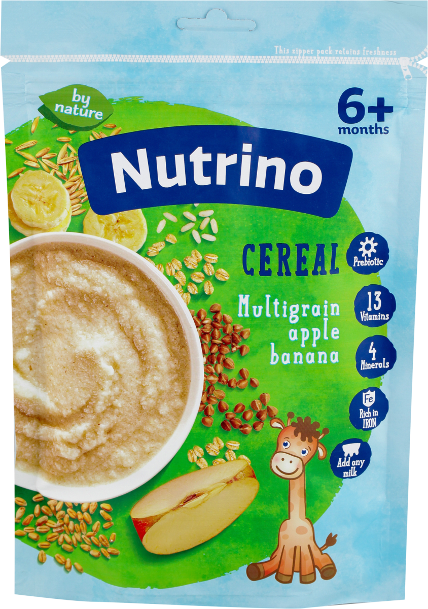 Nutrino 5 žitarica sa jabukom i bananom,instant mlečna kaša, od 6 ...