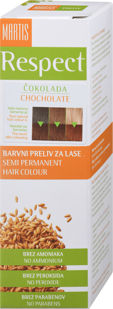 Respect Barvni preliv za lase Čokolada, 30 ml | dm.si