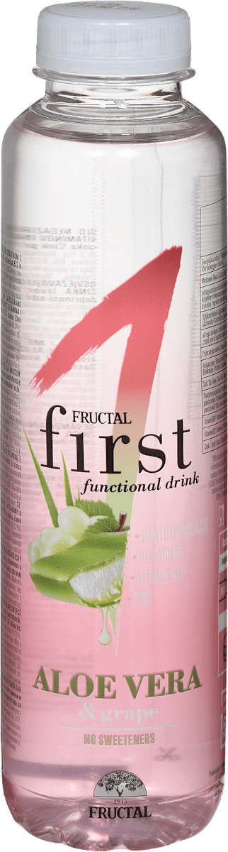 Fructal Funkcionalna voda first z okusom aloe vere in grozdja, 500 ml ...