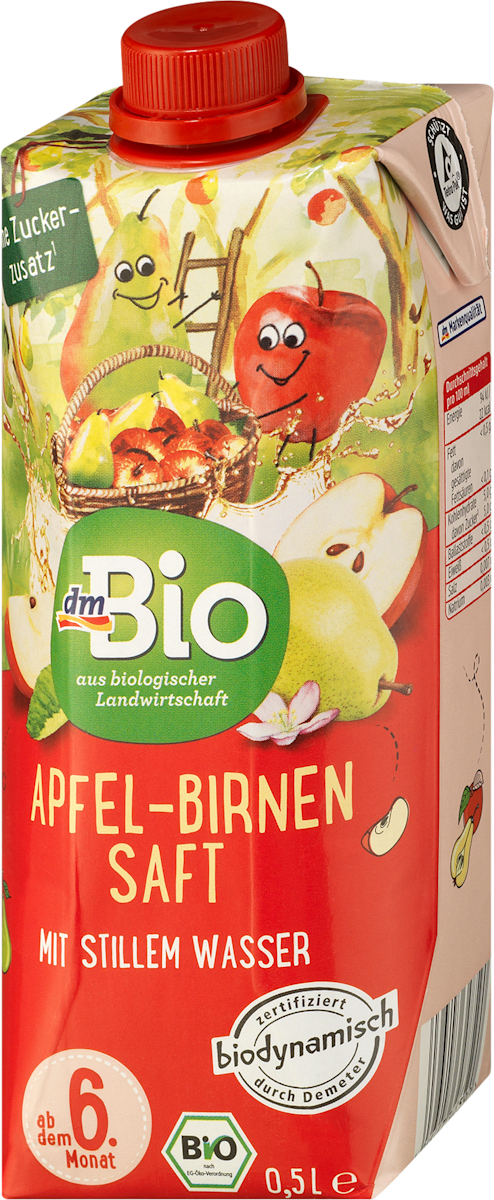 dmBio Saft Apfel-Birne mit stillem Wasser, 500 ml | dm.at