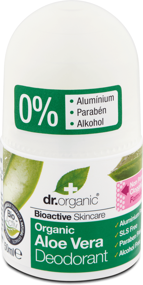 dr.organic Deo roll-on, aloe vera, 50 ml Vásároljon tartósan kedvező ...