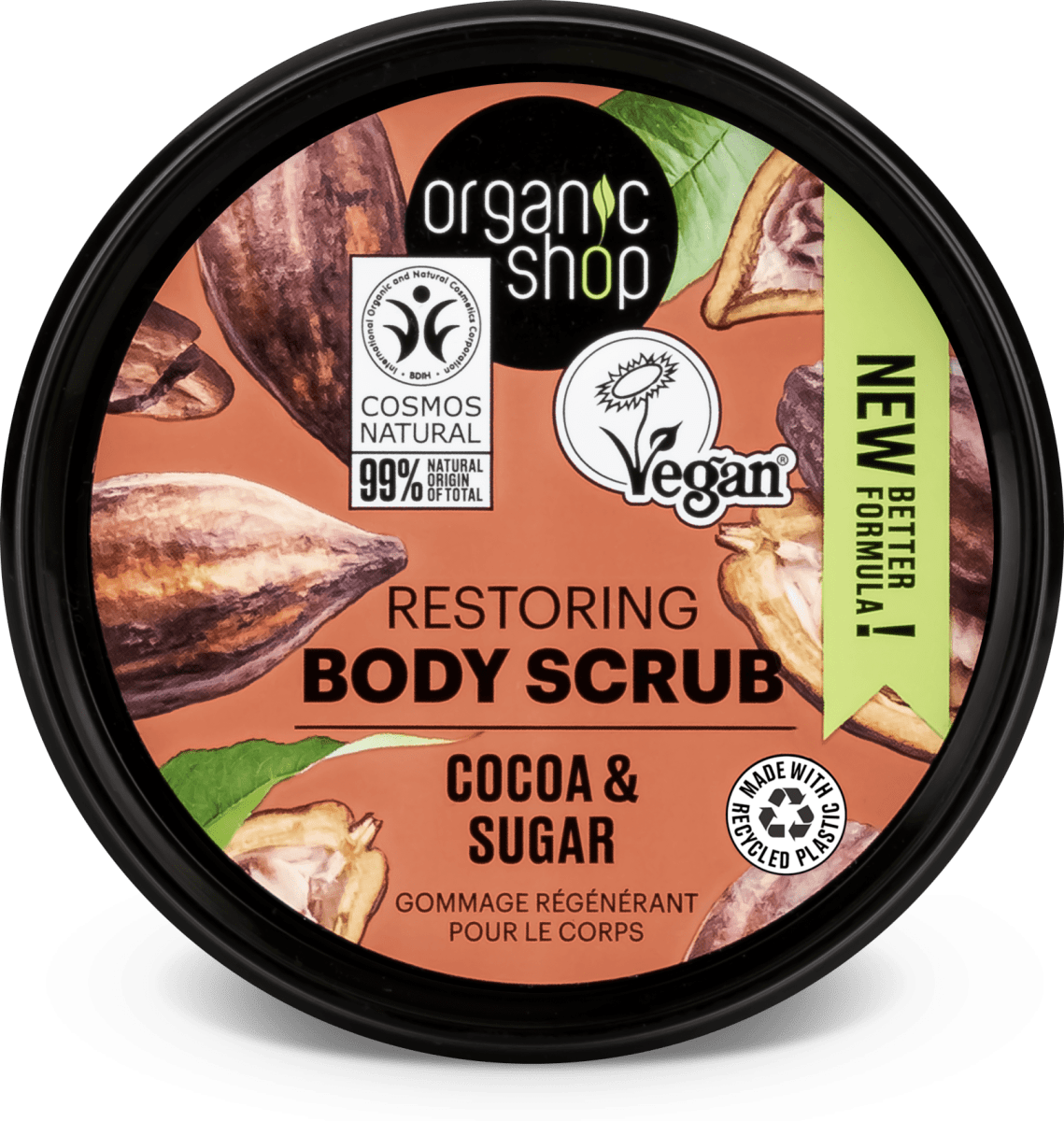 organic shop Scrub corpo esfoliante - cioccolato belga, 250 ml | dm Italia