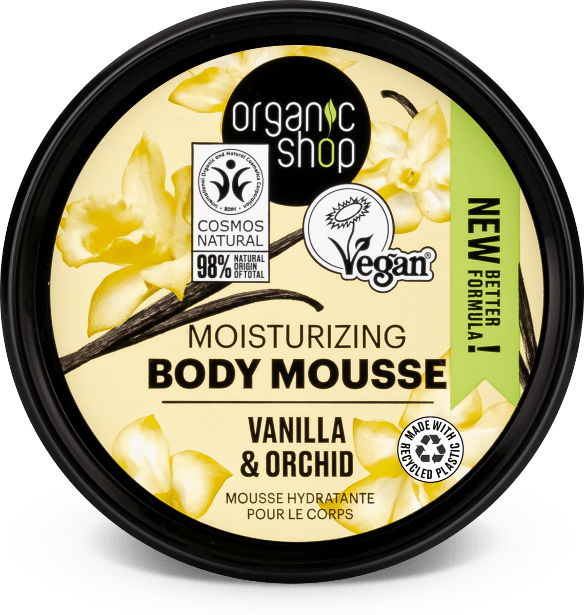 organic shop Mousse per il corpo - vaniglia Bourbon, 250 ml | dm Italia