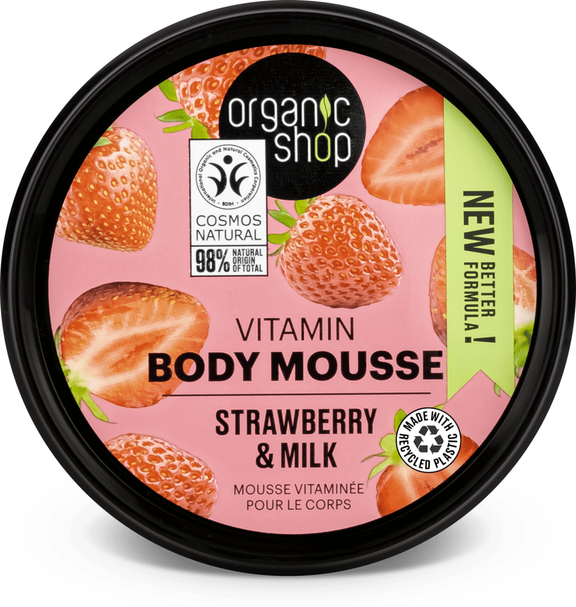 organic shop Mousse per il corpo - yoghurt di fragola, 250 ml | dm Italia