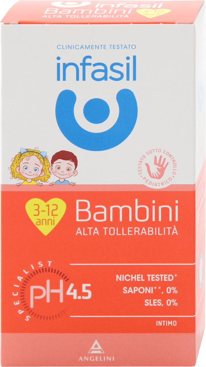 infasil Detergente intimo Bambini Alta Tollerabilità 3-12 anni, 200 ml ...
