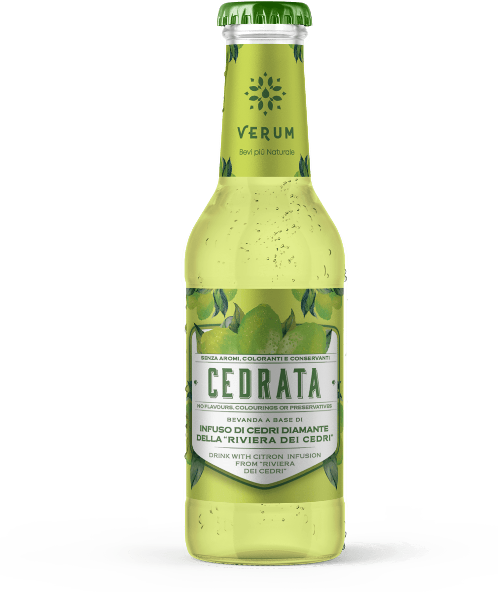 VERUM Bevi più Naturale Bevanda gassata a base di infuso di cedro, 200 ...