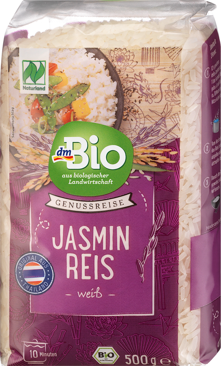 dmBio Bijela jasmin riža, 500 g trajno povoljna online kupnja | dm.hr