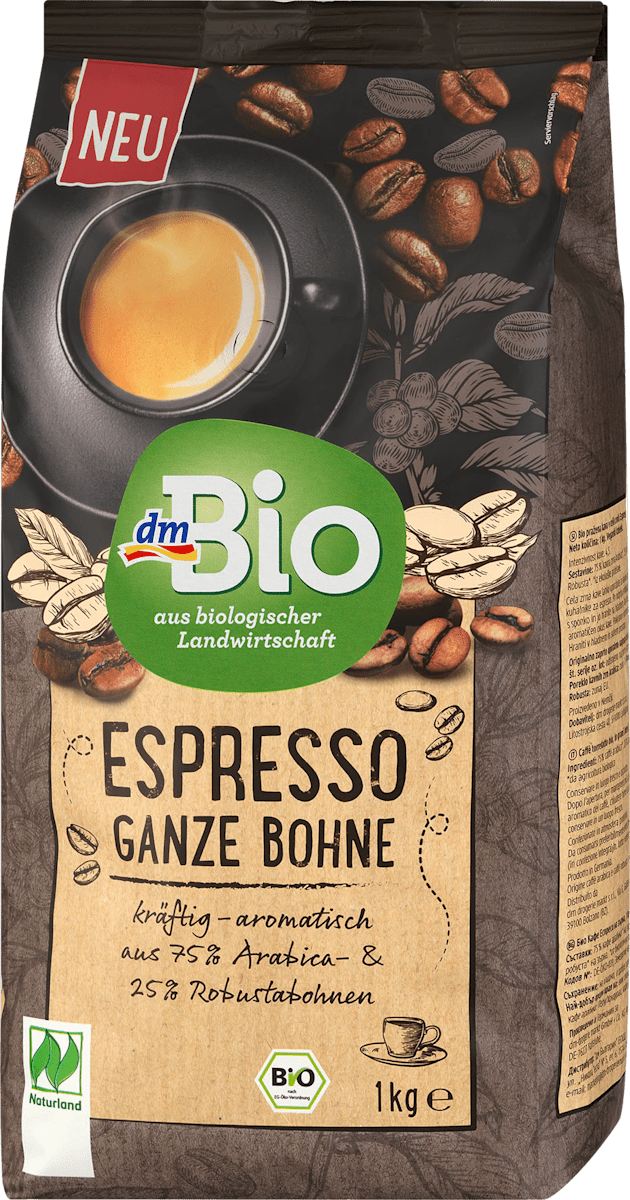 dmBio Cafea boabe ECO, 1 Kg | dm.ro