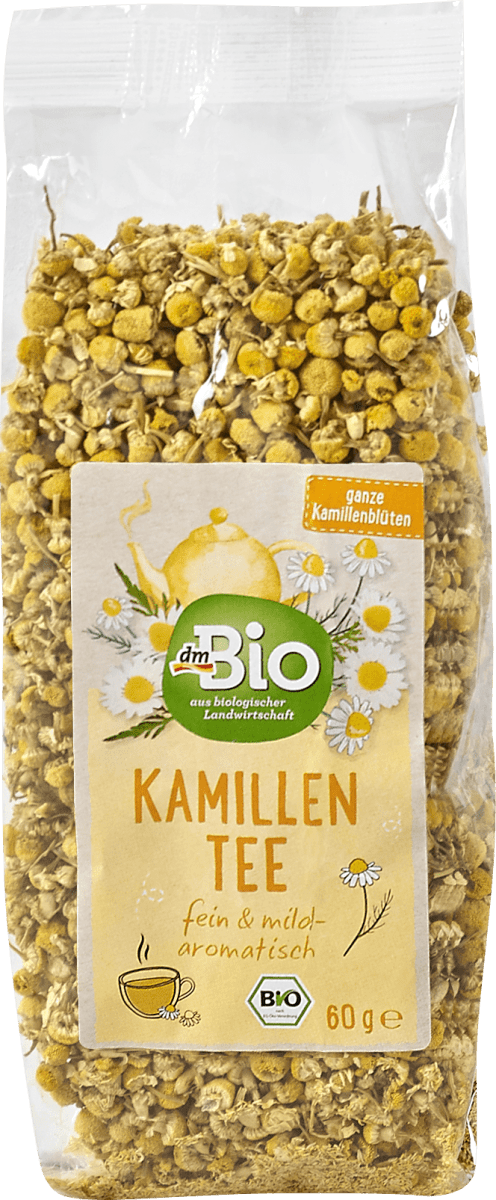 dmBio Ceai de mușețel vrac, 60 g cumpără permanent online la un preț ...