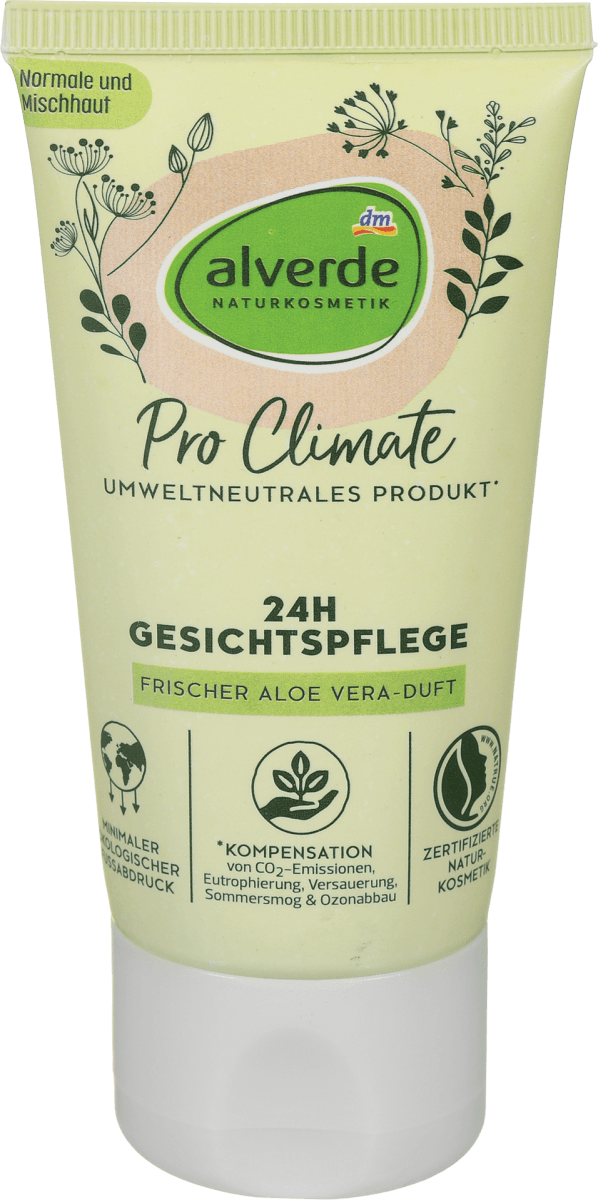 alverde NATURKOSMETIK Крем за лице Pro Climate 24H, 50 ml | dm България