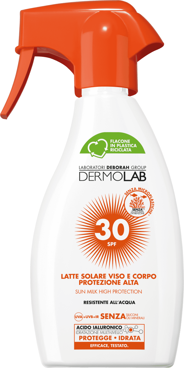 DERMOLAB Latte solare viso e corpo protezione alta SPF30, 250 ml | dm ...