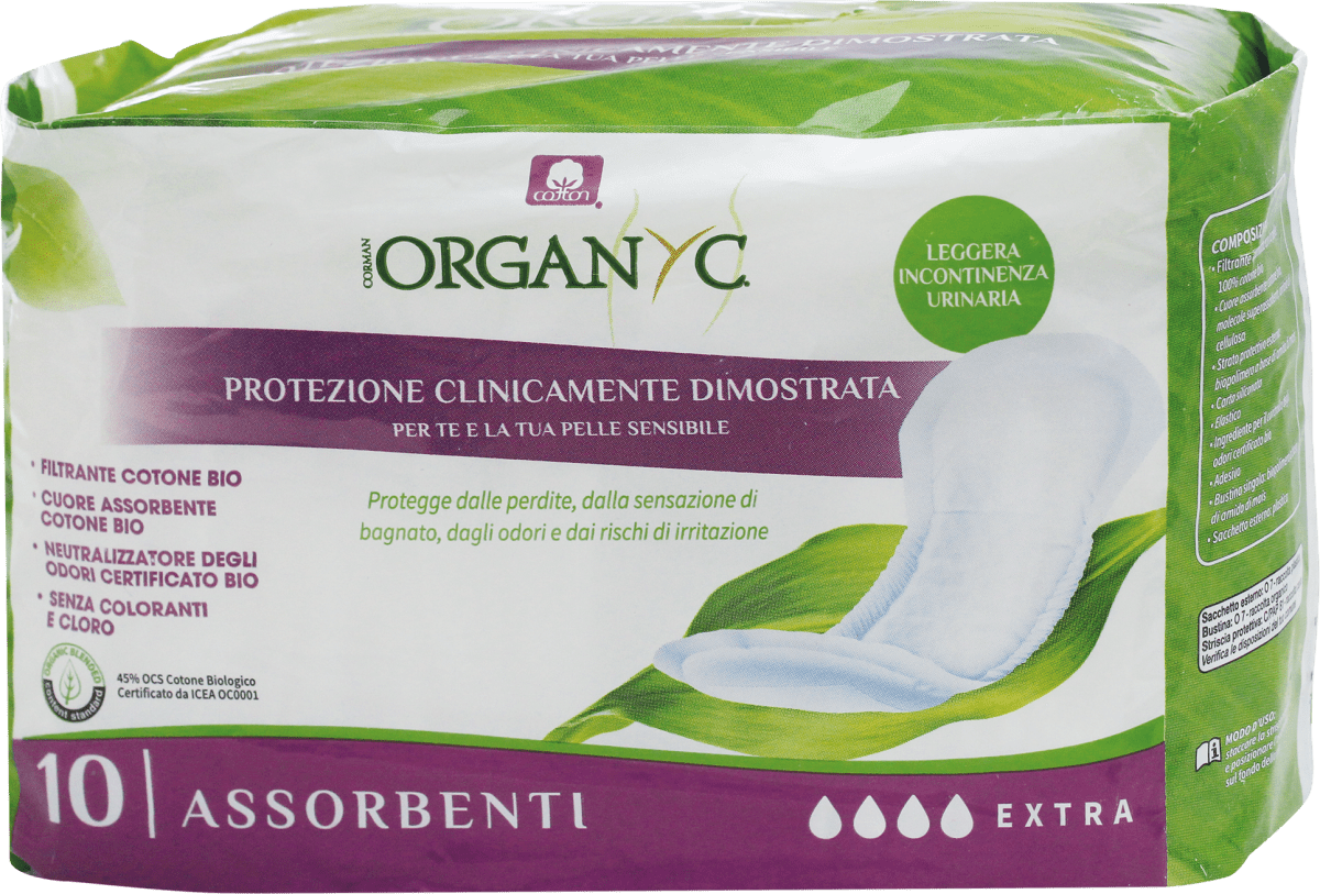 ORGANYC Assorbenti per incontinenza extra, 10 pz Acquista online a ...