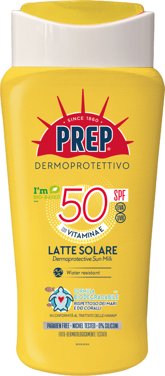 PREP Latte solare dermoprotettivo SPF50, 200 ml | dm Italia