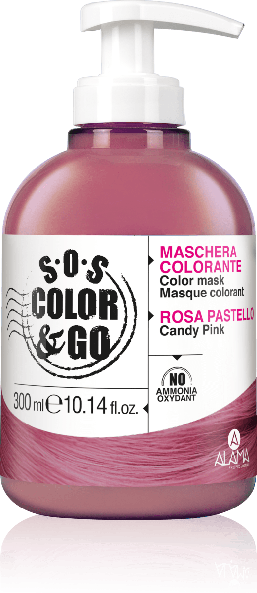 ALAMA PROFESSIONAL SOS Color&Go maschera colorata rosa, 300 ml | dm Italia