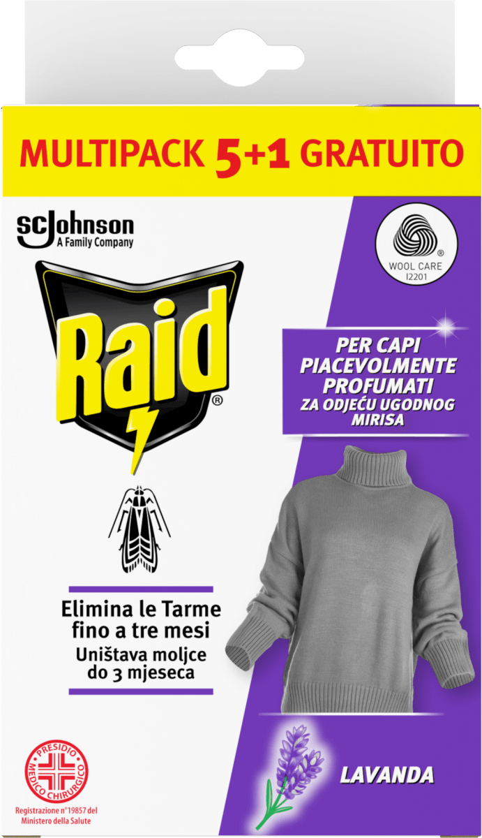 Raid Antitarme gel alla lavanda multipack, 6 pz Acquista online a ...