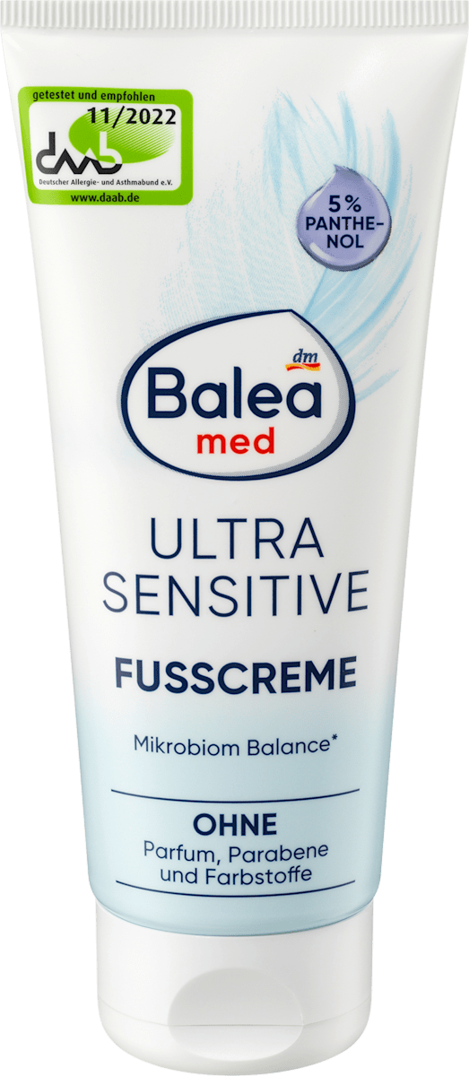 Balea med Krém na nohy Ultra Sensitive, 100 ml trvalo výhodne nakupovať ...