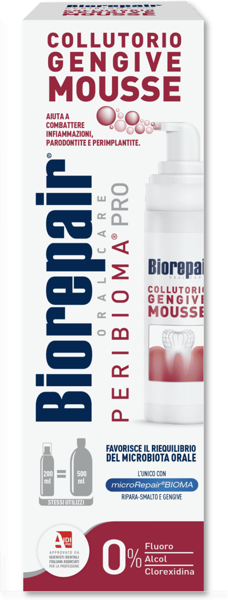 Biorepair Collutorio Mousse Peribioma PRO, 200 ml Acquista online a ...