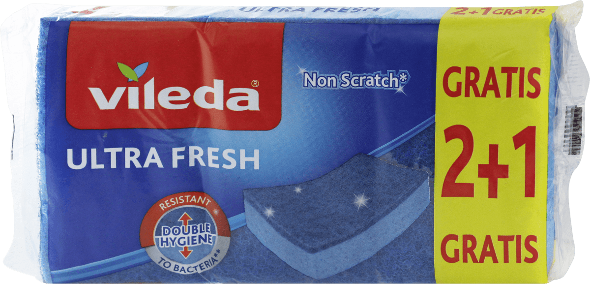 vileda Spugna Ultra Fresh anti graffio, 3 pz Acquista online a prezzi ...