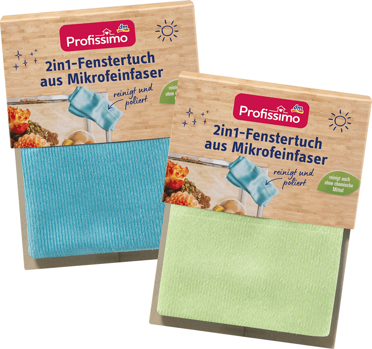 Profissimo Ścierka do okien z mikrofibry 2 w 1, 1 szt. kupuj w zawsze ...