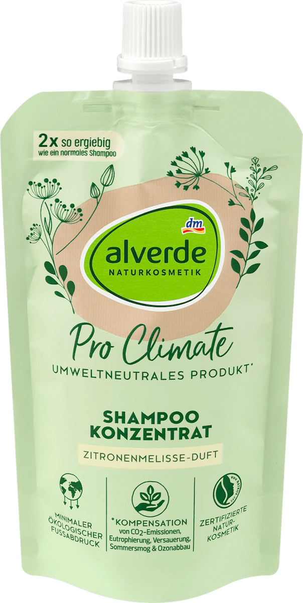alverde NATURKOSMETIK Pro Climate Shampoo Konzentrat, 100 ml dm ...