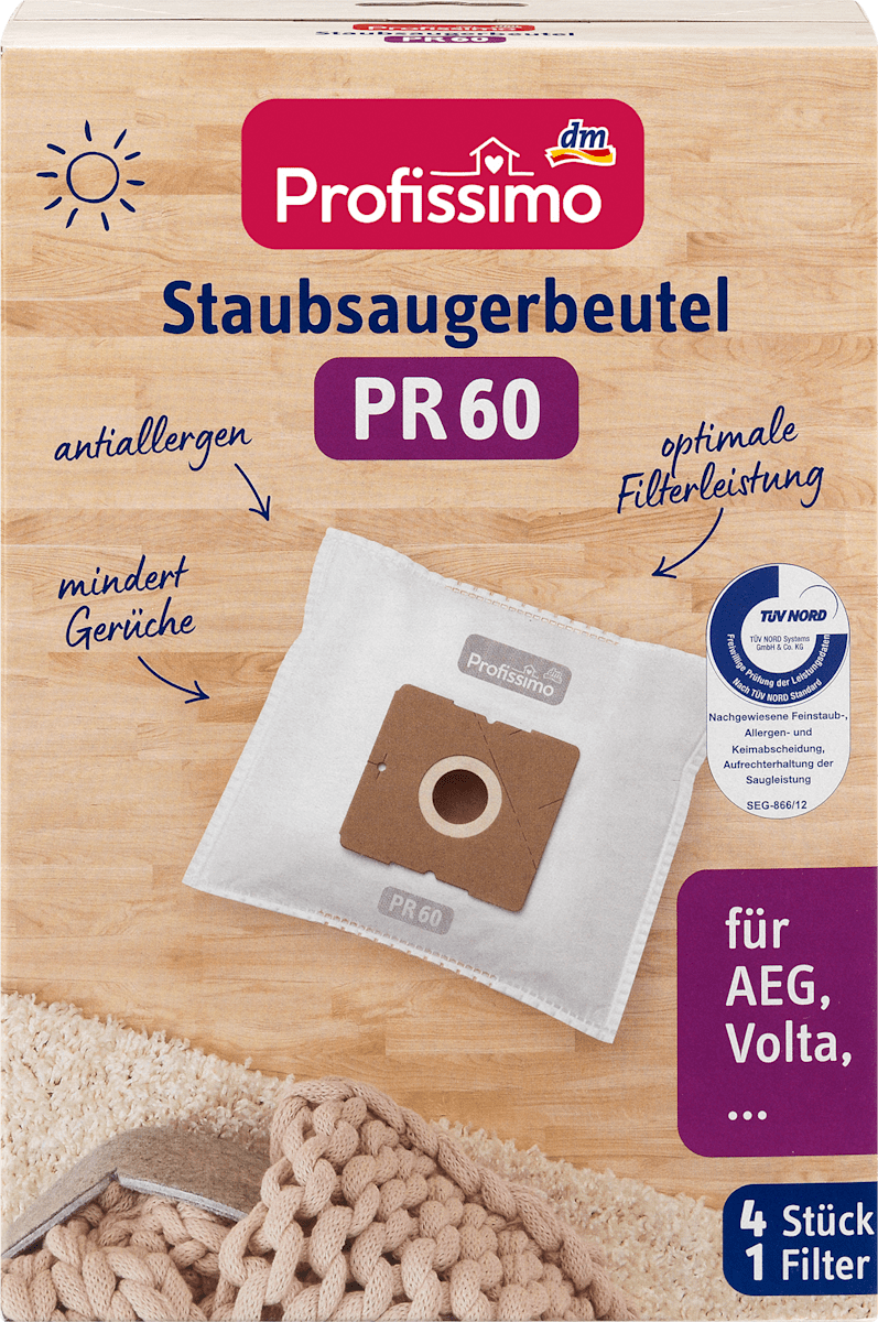 Profissimo Staubsaugerbeutel PR 60, 4 St dauerhaft günstig online ...