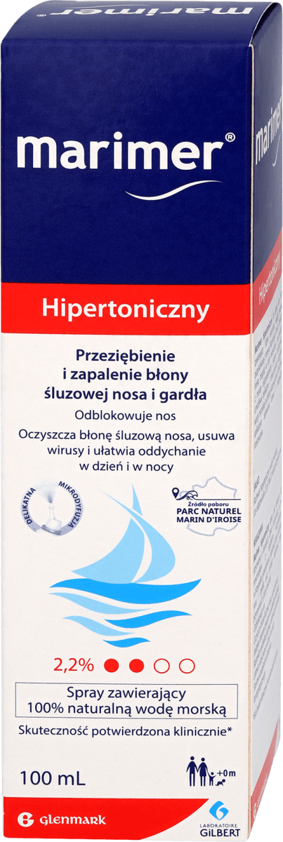 MARIMER Spray do nosa hipertoniczny, woda morska, 100 ml kupuj w zawsze korzystnych cenach | dm.pl