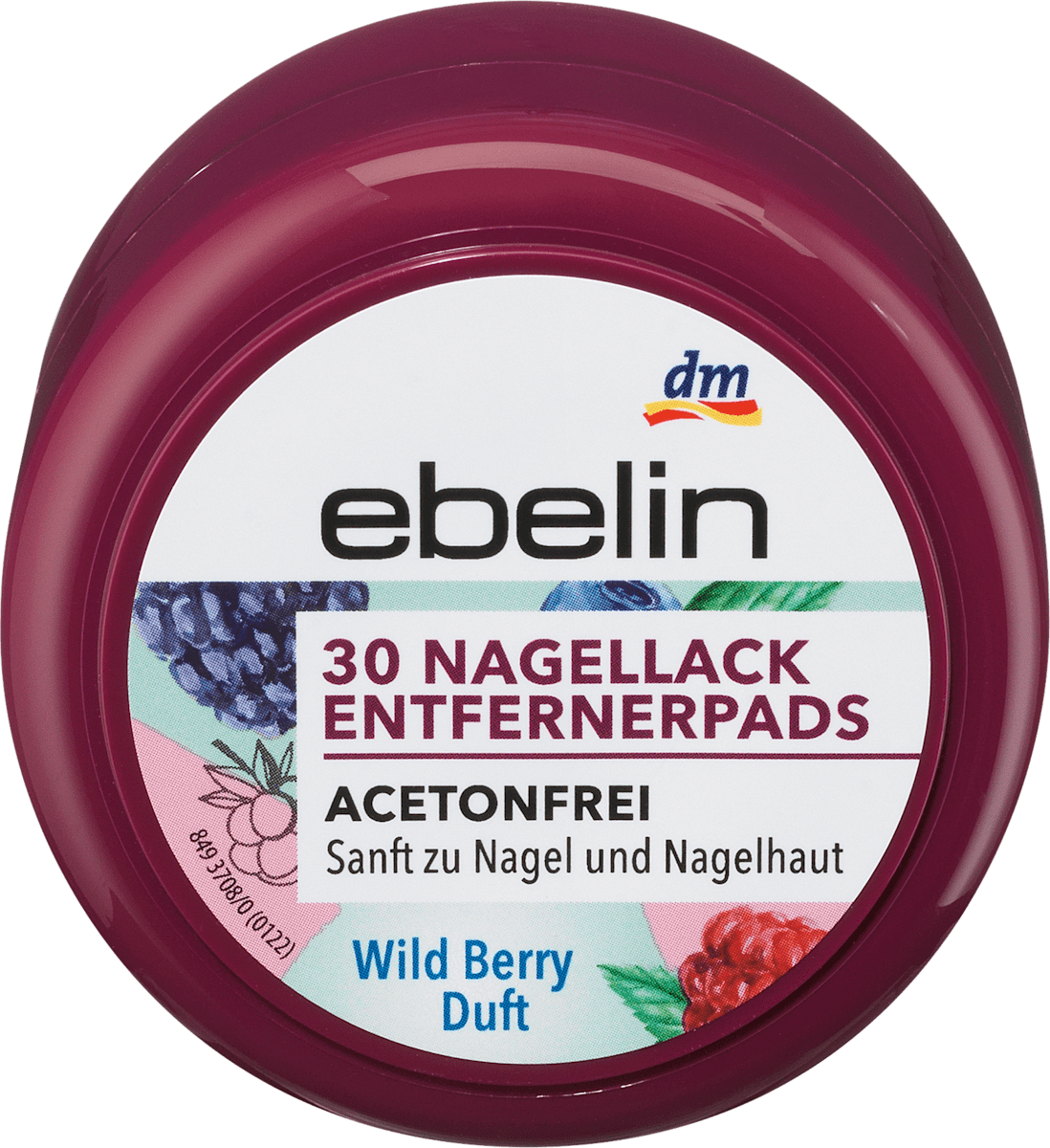 ebelin Nagellackentfernerpads Wild Berry, 30 St | dm.at