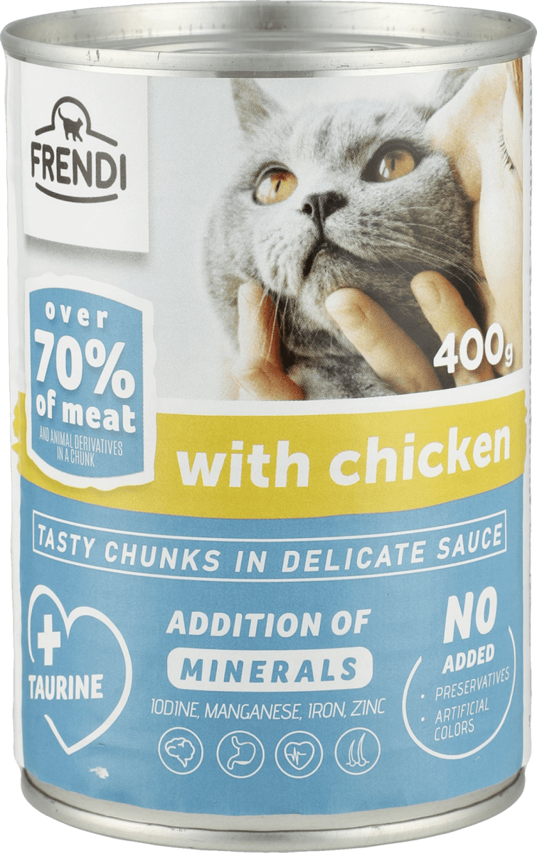 Frendi Puszka dla kota kawałki w sosie z kurczakiem, 400 g kupuj w ...