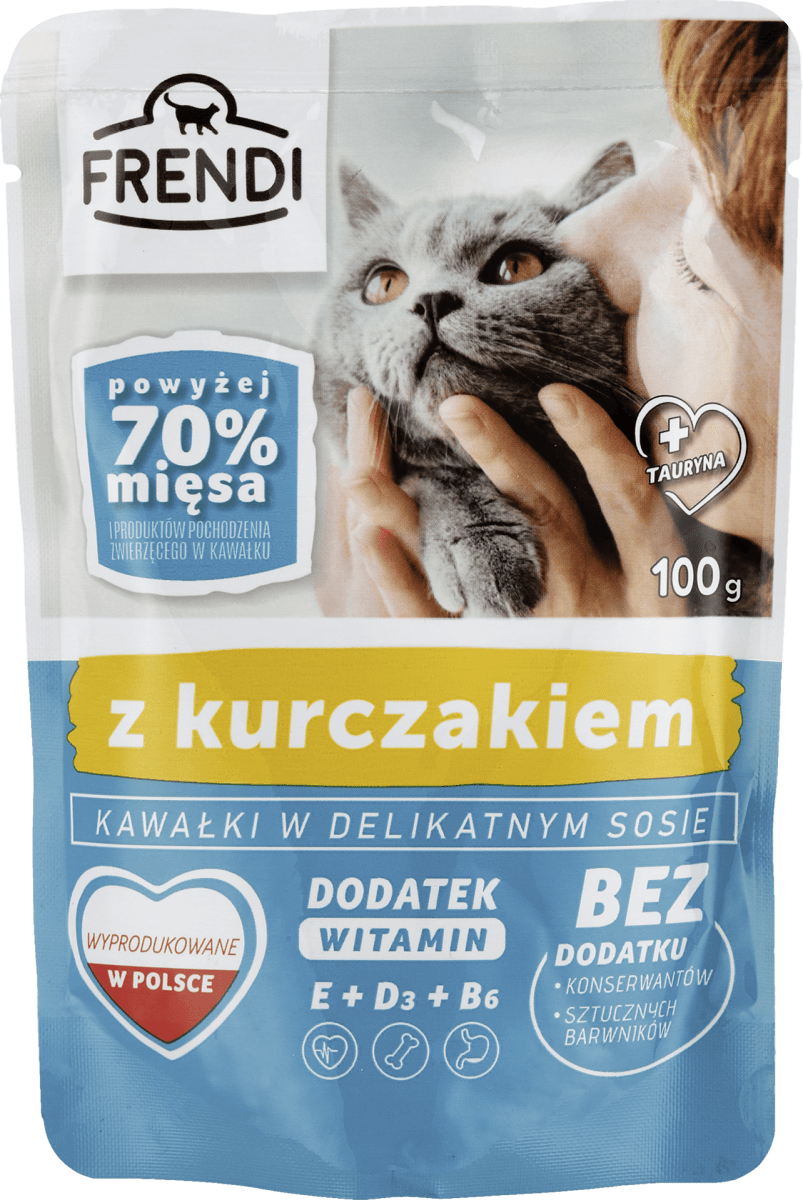 Frendi Saszetka dla kota - kawałki w sosie z kurczakiem, 100 g kupuj w ...