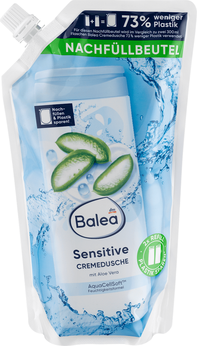 Balea sprchový gel Sensitive, náhradní balení, 600 ml Nakoupit výhodně ...