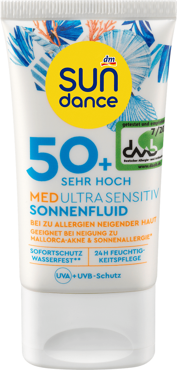 SUNDANCE Sonnenfluid Gesicht MED ultra sensitiv, LSF 50+, 50 ml ...