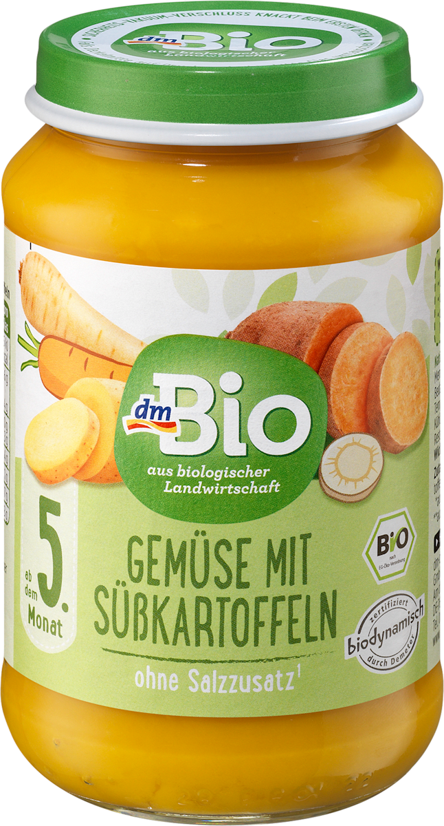 dmBio bio příkrm mrkev, brambory & batáty, 190 g Nakoupit výhodně ...