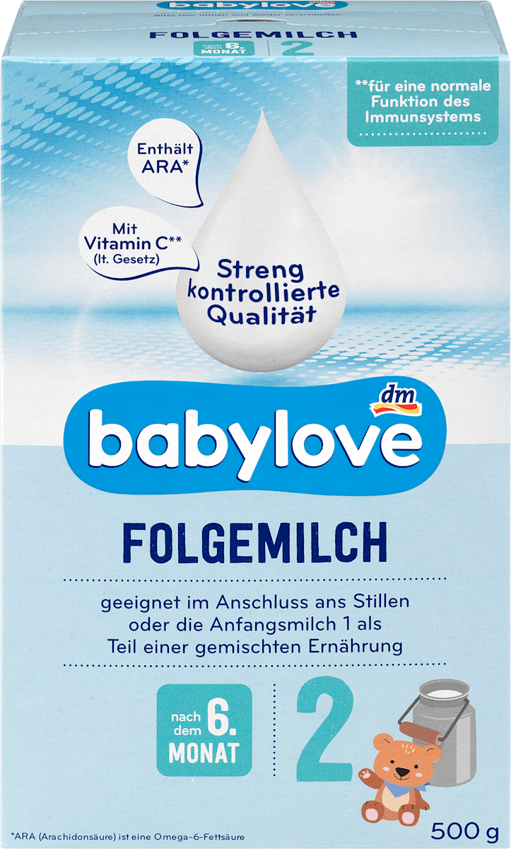 babylove Folgemilch 2 nach dem 6. Monat, 500 g dauerhaft günstig online ...