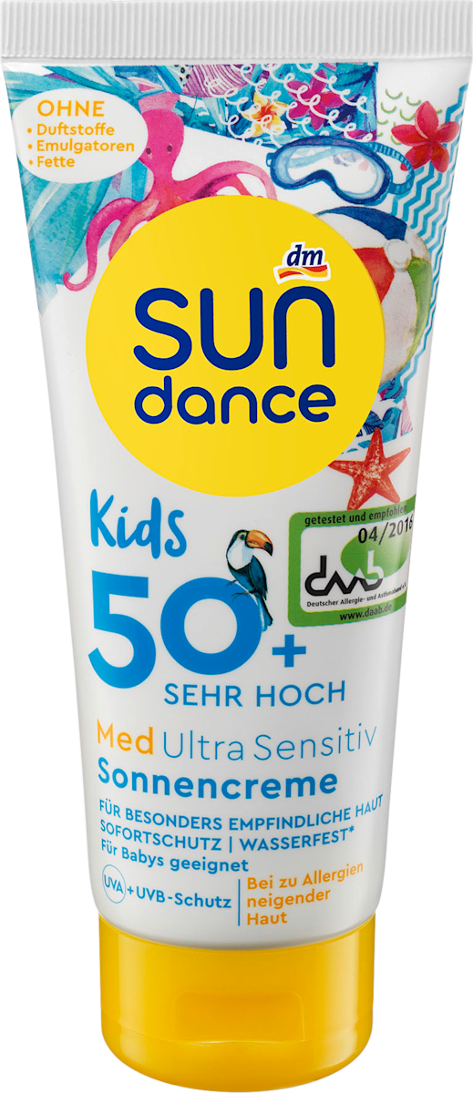 SUNDANCE Sonnencreme MED Ultra Sensitiv Kids LSF 50+, 100 ml dauerhaft ...