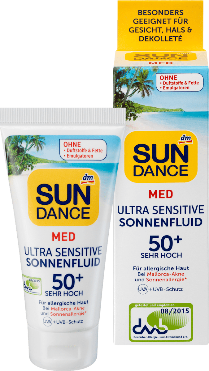 SUNDANCE MED Ultra Sensitive Sonnenfluid LSF50+, 50 ml dauerhaft ...